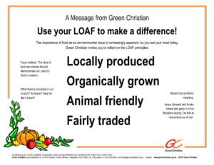 LOAF – Posters & leaflets – GreenChristian